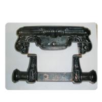 China Knocked Down Copper Metal Funeral Casket Handles Die Casting 2pcs for sale