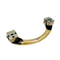 China 20*8cm Square Basement Metal Casket Handle Half Moon Design With Two Screw Holes for sale