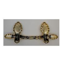 China Plastic Shell Cremation Casket Handles Gold Color 28.5*12cm for sale