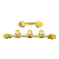 China Cremation Funeral Casket Handles Gold Plated Injection Plastic Coffin Handles for sale