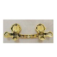 China SGS Plastic Coffin Handles Electronic Brass 26*10cm Gold Plated Coffin Accessories for sale