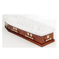 China 30*12cm Square Pipe Burial Coffin Fittings 20mm Shinning Gold Casket Handles for sale