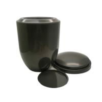 China Grey Color Funeral Ash Urn Dia 16.5cm For Human Ash in Plastic Material for sale