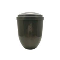 China Grey Color Funeral Ash Urn Dia 16.5cm For Human Ash in Plastic Material for sale