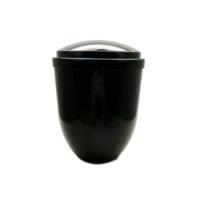 China Funeral Products Coffin Hardware Plastic Urn For Ash Capacity 3.3L In Black Color for sale