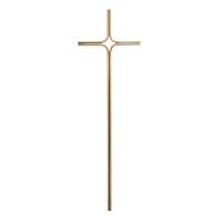 China Decoration 8041 Coffin Funeral Crucifix Double Steel Wire 6mm Metal Cross for sale