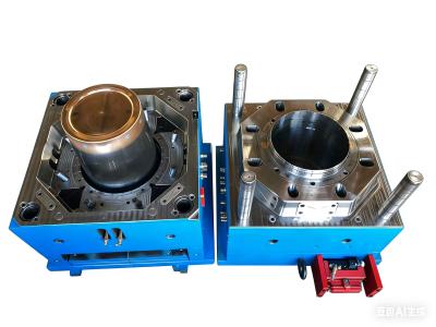 China Customizable Size Plastic Bucket Mold with Hot Runner Technology for High Durability and Uniform Mold Filling for sale