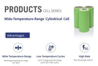 China -70-80 degree temperature Lithium iron  battery Cell 2000mAh 2500mAh 3500mAh 4000mAh 4800mAh for sale