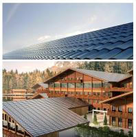 China 25W 28W 32W Three Arched Solar Tile Roof For Home Electricity Solar Panel Roof Tiles for sale