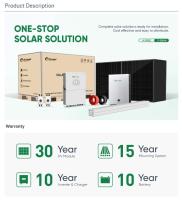 China Solar Panel System Kit 5kw 10kw 15kw 20kw Hybrid System With Rechargeable Battery for sale