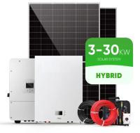 China Solar Panel System Kit 5kw 10kw 15kw 20kw Hybrid System With Rechargeable Battery for sale