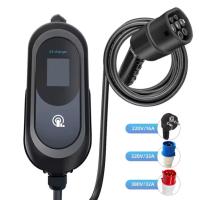 China Smart Fast Weatherproof Outdoor Portable EV Car AC Charging Pile With Battery Wall-Mounted Charging Stations Free Standi for sale
