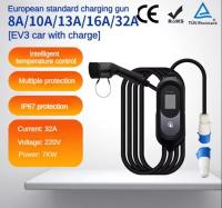 China Smart Fast Weatherproof Outdoor Portable EV Car AC Charging Pile With Battery Wall-Mounted Charging Stations Free Standi for sale