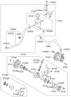 China Auto Part 57150-3J000 Power Steering Reservoir for KIA Veracruz 571503J000 POWER STEERING PUMP Oil Tank for sale