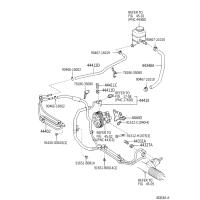 China New OEM Genuine Power Steering Hose 44410-60593 for UZJ100 LX470 Pressure Feed Tube Auto Part for sale