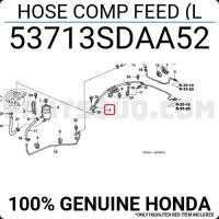 China Auto Part 53713SDAA02 Power Steering Pump Oil Pipe for HONDA CM4 CM5 Power Steering Pressure Hose 53713-SDA-A02 for sale