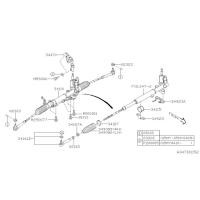 China Hydraulic Power LHD Steering Rack Box for Subaru Impreza Legacy Outback 34110AG05A 34110AG06A 34110FG020 34110FG0209L for sale