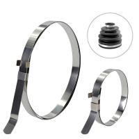 China Stainless Steel Center Punch Lock Hose Clamp 2pcs CV Joint Boot Clamp Kit for Cars for sale