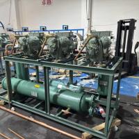 China Hot Sale for Semi-Hermetic 50HP Motor Water Cooled Industrial Condensing Unit for Cold Storage for sale