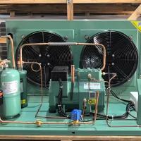 China 5HP Motor Evaporator Condenser Shell Tube Heat Exchanger Air Cooled Condenser Cooler for Refrigerator Cold Storage for sale