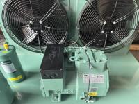 China 5HP Motor Evaporator Condenser Shell Tube Heat Exchanger Air Cooled Condenser Cooler for Refrigerator Cold Storage for sale
