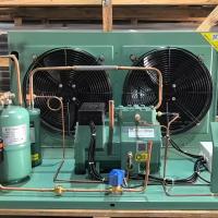China Oem Customizable Copper Tube Condenser Evaporator Air Cooled Refrigeration Parts Spare Condensing Unit Motor 2-50HP 1 Year for sale