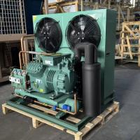 China Industrial 10HP Air Cooled Condensing Unit with Semi-Hermetic Refrigeration Compressor and Motor for Cold Room Storage for sale