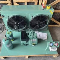 China 10-25HP Cold Storage Only Air-Cooled Condenser Unit for Semi-Hermetic Compressor -20C 8C R404A Refrigerant 380V/3Ph/50Hz for sale