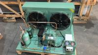 China 10-25HP Cold Storage Only Air-Cooled Condenser Unit for Semi-Hermetic Compressor -20C 8C R404A Refrigerant 380V/3Ph/50Hz for sale
