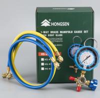 China HONGSEN HS-473AL-60 New High Accuracy Single Manifold Condenser with Gauge for HVACR/Refrigeration Systems 1 Year Warranty 1kg for sale