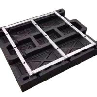 China EPP Foam Cold Storage Flat Top Plastic Pallets 1200*1100mm for sale