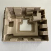 China Moisture Resistant Molded Fiber Pulp Boxes Beverage Carriers Food Trays for sale