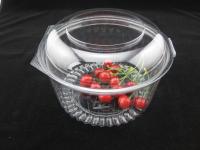 China 17oz OEM/ODM Clear Plastic Clamshell Packaging Disposable Salad Bowls for sale