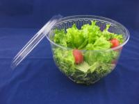 China 17oz OEM/ODM Clear Plastic Clamshell Packaging Disposable Salad Bowls for sale