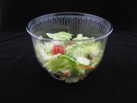 China Clear Disposable Salad Containers Bowls With Lids 18oz 48oz 64oz for sale