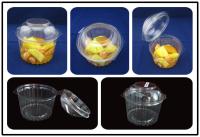 China Food Grade Plastic PET Biodegradable Clamshell Food Containers 8oz 12oz 16oz for sale