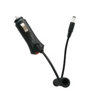 China Factory Cigarette Lighter Male 12V 1m Black Safe DC Car Charger With Cable Adapter Laptop Car Charger for sale