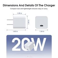 China Mini Lightning Type C Portable Adapter Charging 3.0 QC Fast PD Charger LC Factory Direct Sale 20W PD Mobile Phone 1 Usb C Port for sale