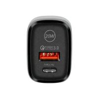 China LCD Wall Mobile Phone Chargers 20W Mini White Fast Charger   PD Charger for sale