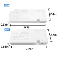 China 60w intelligent led constant current drive power supply 12/24v rectifier transformer for closet strip light RGB/CW controller for sale