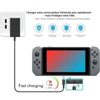 China WY 15V Switch Power Adapter Supports TV Mode Fast Charging PD Power Supply For Switch and Switch Console for sale