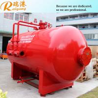 China Robust Proportioning Bladder Foam Tanks In Chemical Plants Carbon Steel 1 - 18m³ Volume And PHY4 - PHY200 Proportional Mixer For Safety for sale