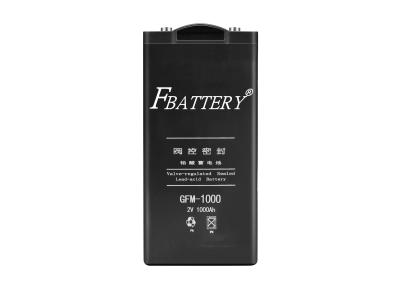 China FBATTERY 2V 1000Ah Valve Regulated Lead Acid Battery 20 Year Design Life Low Internal Resistance for sale