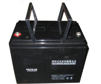 China 12V80AH VRLA Lead Acid Battery - 10 Year Design Life, Non-Spillable Industrial Power Solution for sale