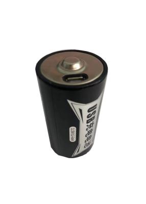 China USB Type-C Rechargeable Lithium Battery D Size with 7500mWh Capacity and 800 Cycle Life for sale