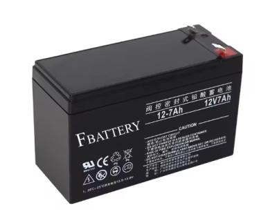 China 12V 7Ah AGM Sealed Lead Acid Battery Rechargeable Low Self-discharge Maintenance-free UPS for sale