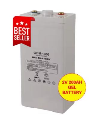 China 2V 200Ah VRLA AGM Battery for Solar Systems Sealed Lead Acid 173x109x365mm for sale