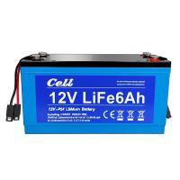 China LiFePO4 Lithium Battery 3.2V 6AH 12V with CAN RS232 RS485 for Marine RV for sale