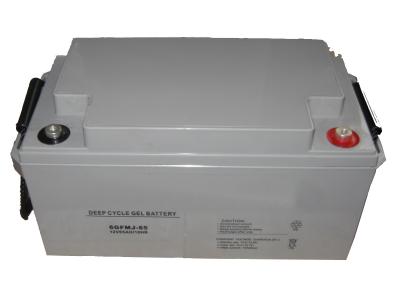 China 12V 65AH Industrial Gel Deep Cycle Battery with 12-Year Design Life and -40℃ to 60℃ Operating Range for sale