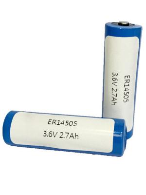 China ER14505M 3.6V 2200mAh Li-SOCl2 Lithium Thionyl Chloride Battery with 10-Year Shelf Life for sale